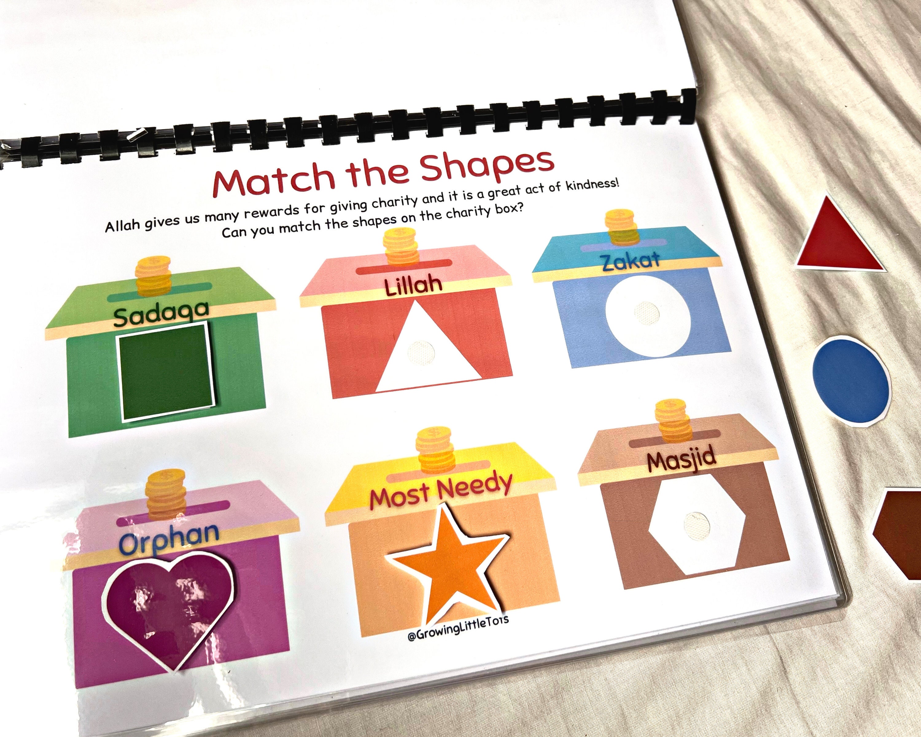 Islamic Toddler Busy Book Islamic Themed Learning Binder - Etsy