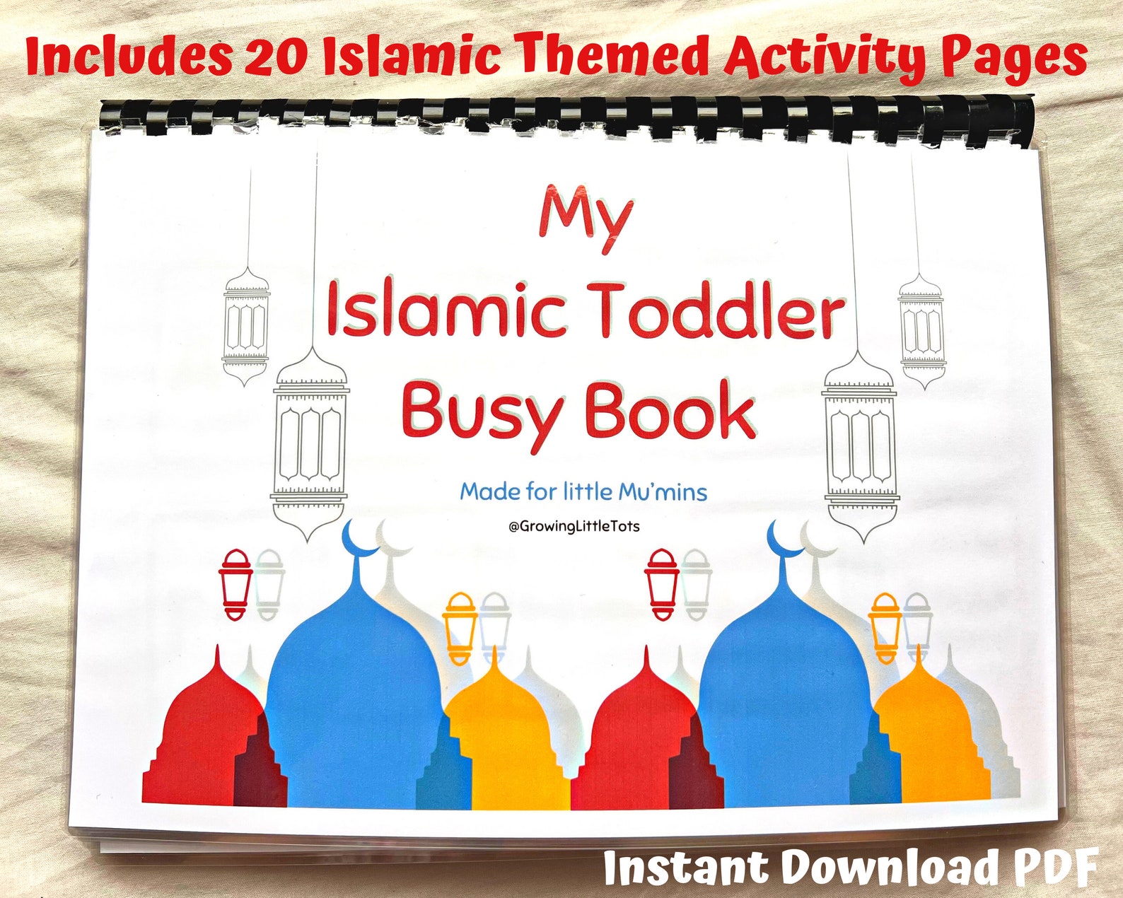 Islamic Toddler Busy Book Islamic Themed Learning Binder - Etsy