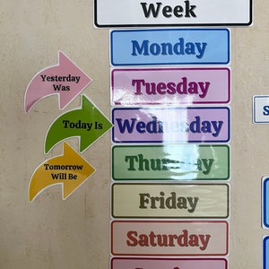 Circle Time Calendar Board Printable: Homeschool Class Focus (PDF) - Etsy