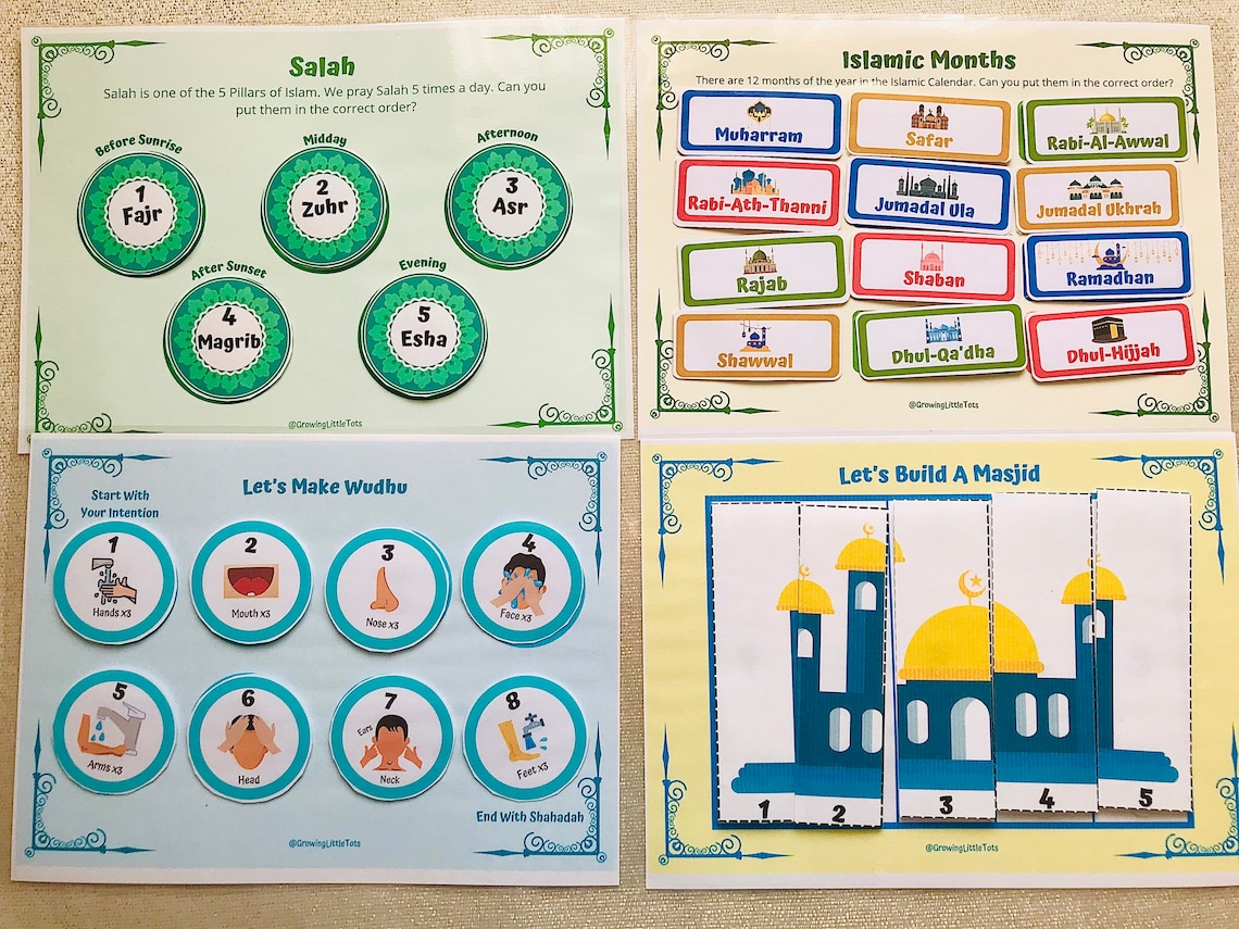 Islamic Busy Book Islamic Learning Binder Ramadan - Etsy UK