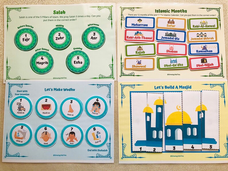 Islamic Busy Book Islamic Learning Binder Ramadan - Etsy