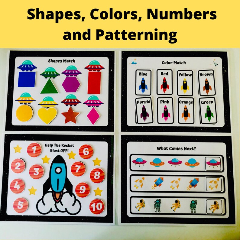 Space Busy Book, Pre-k Learning Binder, Kindergarten Busy Book, Solar ...