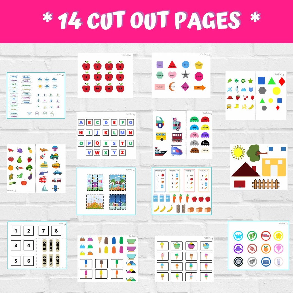 Preschool Busy Book Learning Binder Toddler Learning - Etsy UK