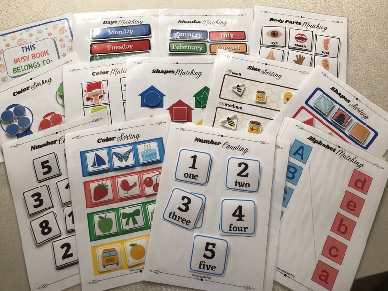 Preschool Learning Binder: Toddler Activity Book (PDF Printables) - Etsy