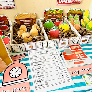 Farmers Market Kit, Dramatic Play Centre Props, Farmers Market ...