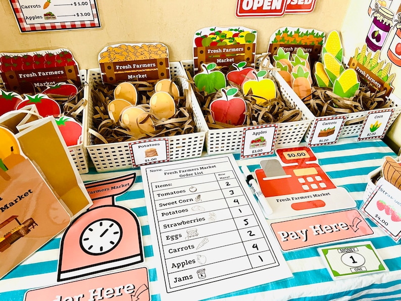 Farmers Market Kit, Dramatic Play Centre Props, Farmers Market ...