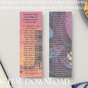 Tog Tandem Read Bookmark | Empire of Storms & Tower of Dawn Reading ...
