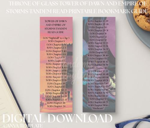 Tog Tandem Read Bookmark | Empire of Storms & Tower of Dawn Reading ...