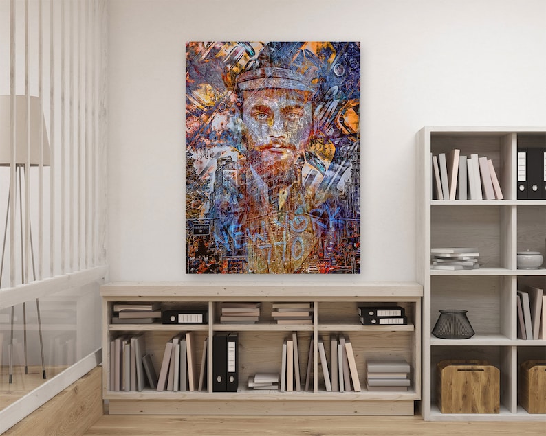 Young Lubavitch Rebbe, Rabbi Menachem Mendel Schneerson, Chabad 770 Art ...