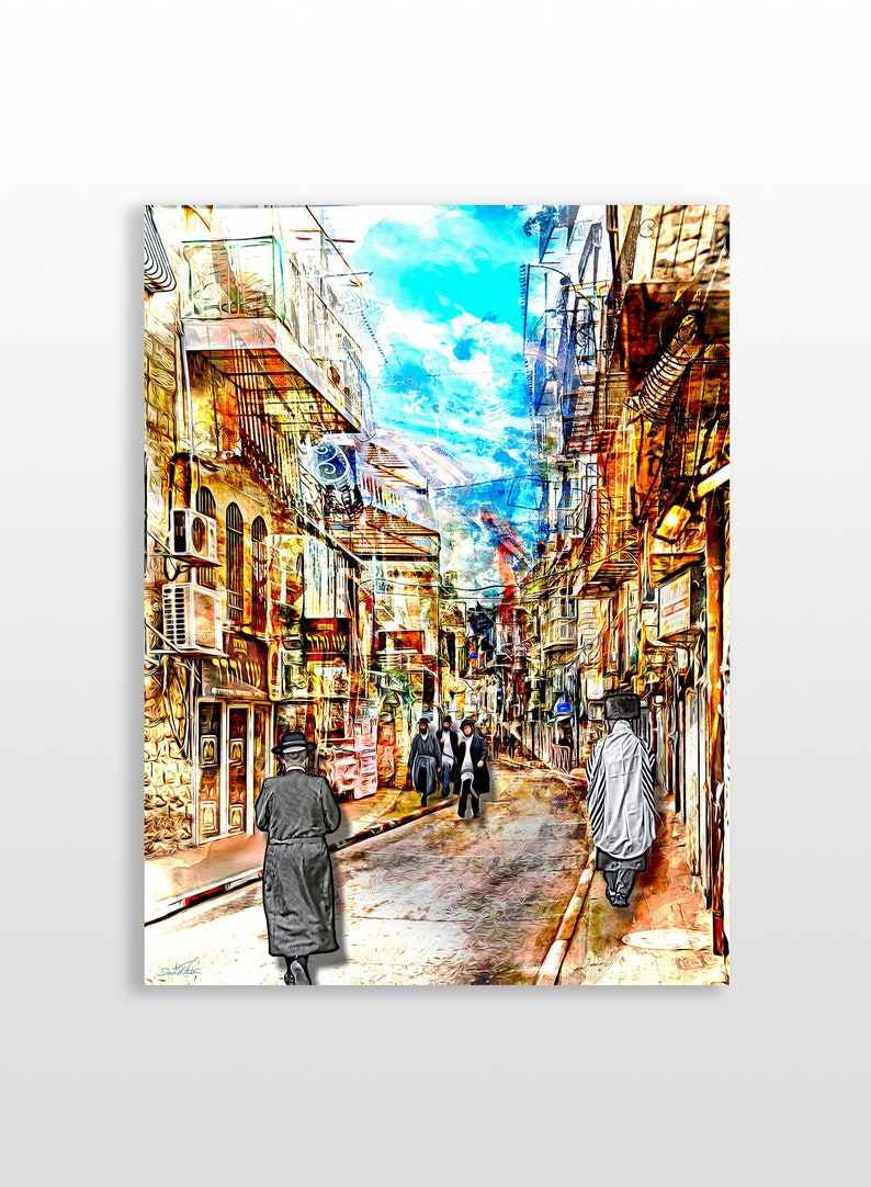 Geula, Jerusalem, Hasidic Art, Judaica Art on Plexiglass and Canvas ...