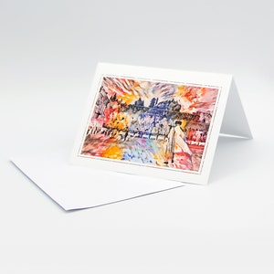 Judaica Greeting Cards 4, Original Jewish Art, Greeting Card & Envelope ...