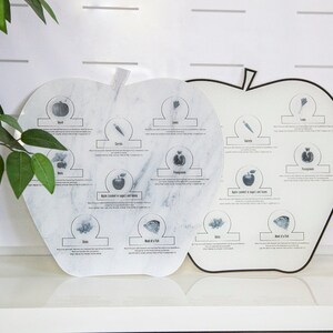 Rosh Hashanah Simanim on Acrylic, Apple Shapped Platter, Rosh Hashanah ...