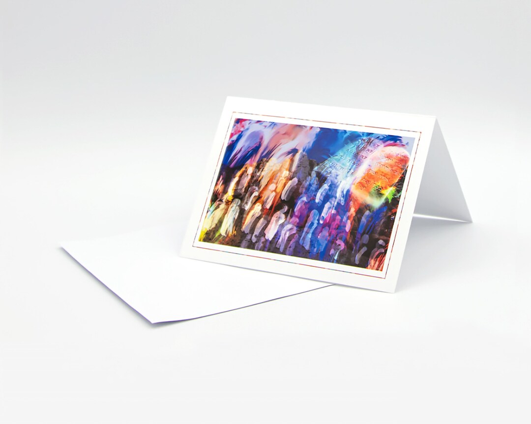 Judaica Greeting Cards 2, Original Jewish Art, Greeting Card & Envelope ...
