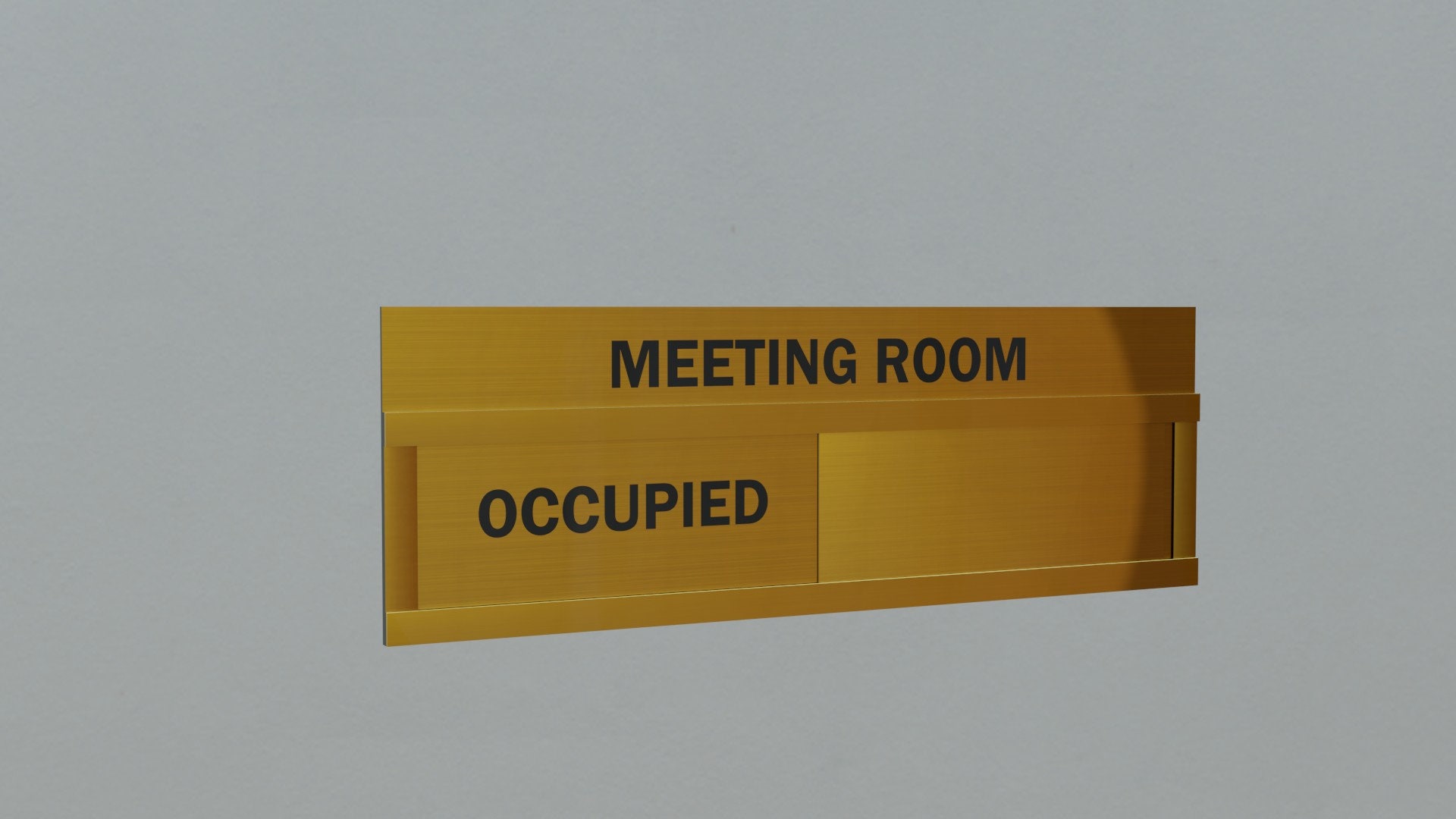 Meeting Room Door Sign Free Occupied, Custom Slider Indoor Plate ...
