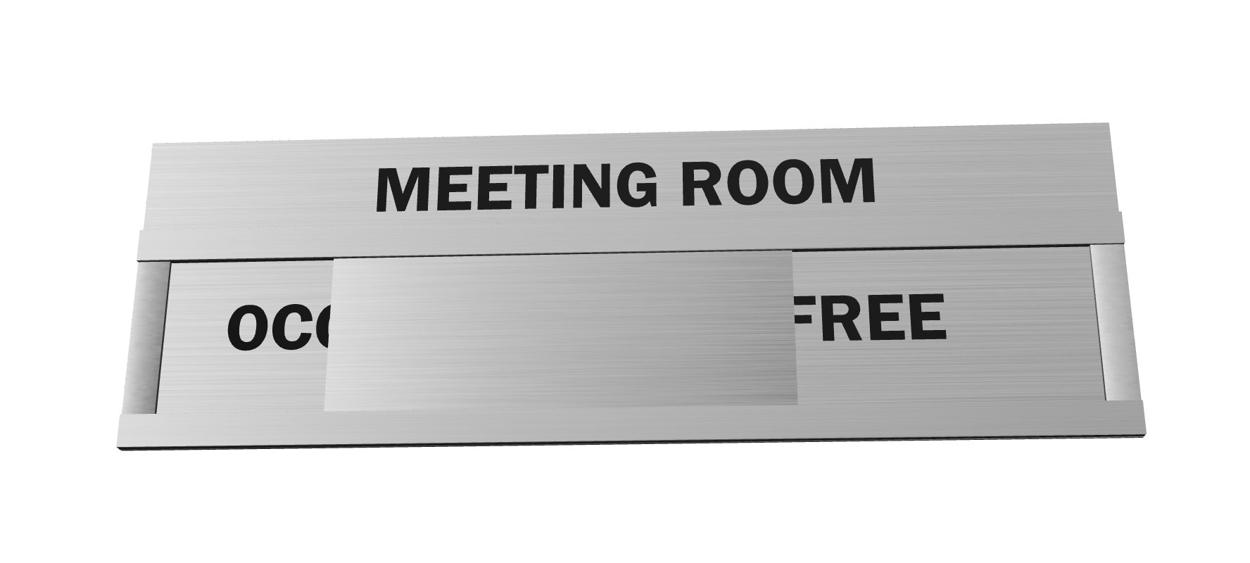 Meeting Room Door Sign Free Occupied, Custom Slider Indoor Plate ...