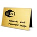 Personalized Hot Spot, Wi-fi, Internet Sign With Stand, Modern, Guest ...