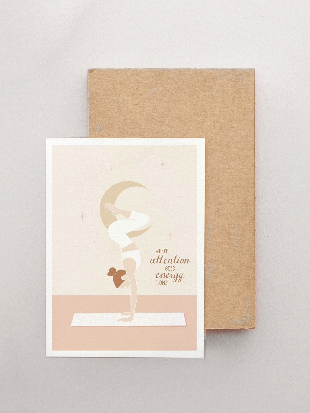 Yoga Postcard - Etsy