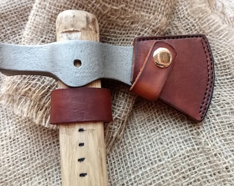 Cold Steel Tomahawk Leather Sheath for Trail, Frontier, Pipe, Rifleman ...