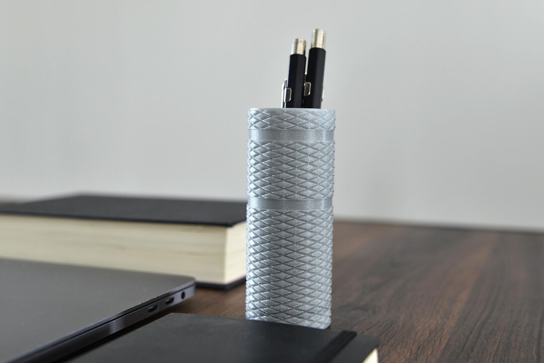 Barbell Texture Pen Holder | Gym Desk Organizer, Gift for Powerlifting ...