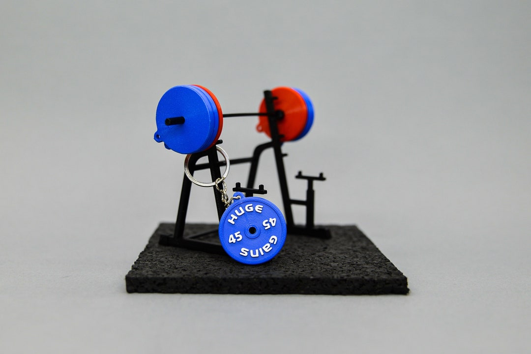 Huge Gains Keychain Charm Powerlifting, Crossfit, Weightlift Gift - Etsy
