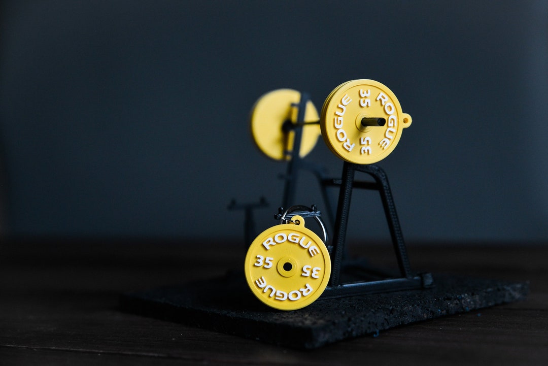 Rogue or Eleiko Weight Plate Keychain | Double Sided | Gym Charm for ...