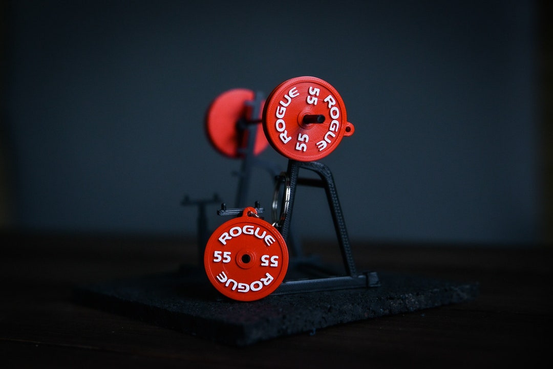 Rogue or Eleiko Weight Plate Keychain Charm | Double Sided ...