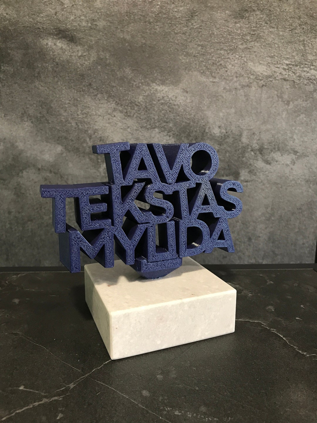 Custom Text Trophy - Horizontal Recognition Award, Customizable Plaque ...