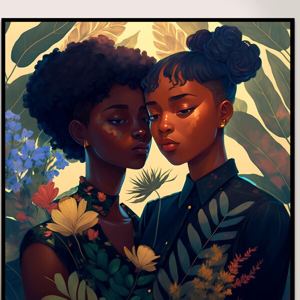 Lesbian Colorful Art Etsy