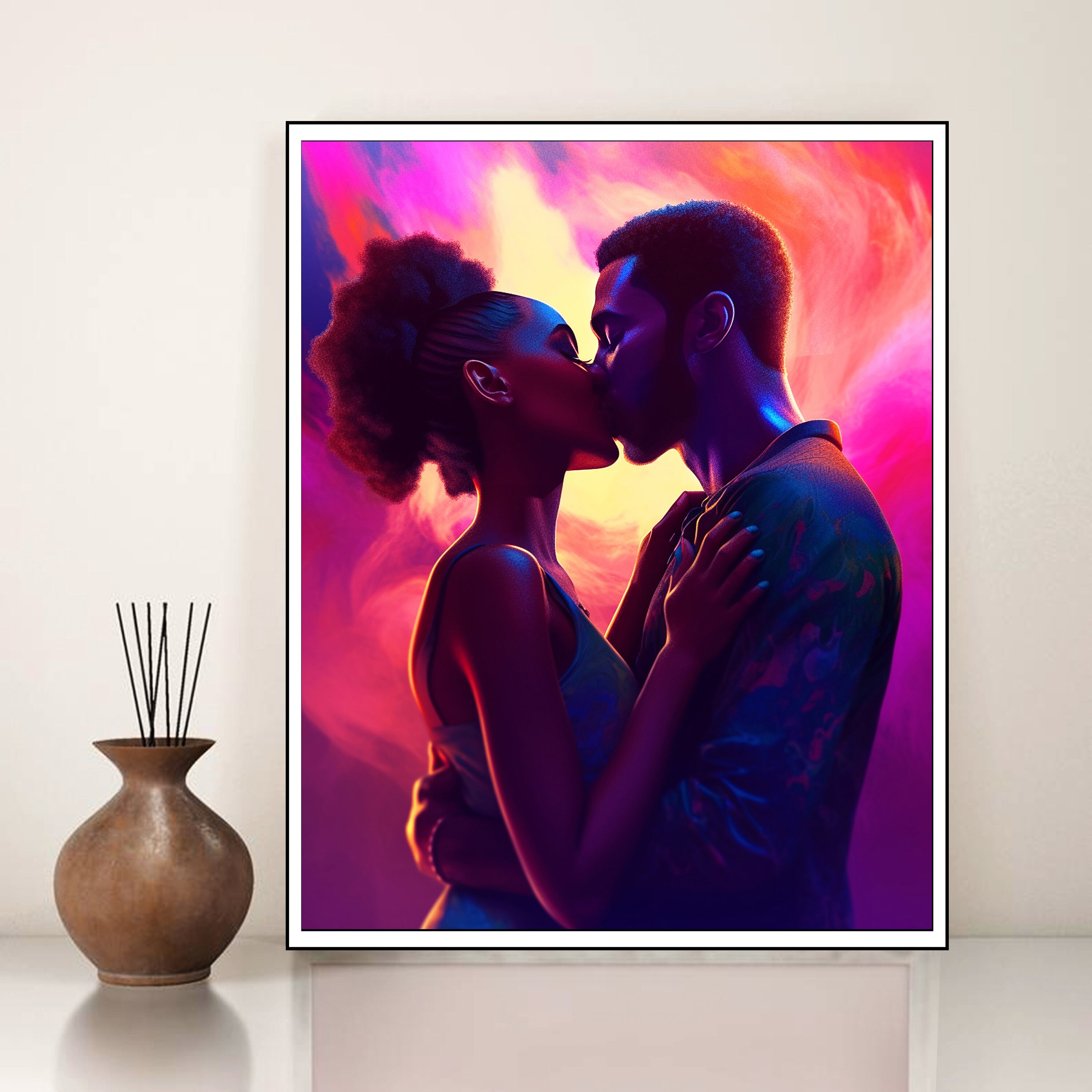 African American Couples Paintings