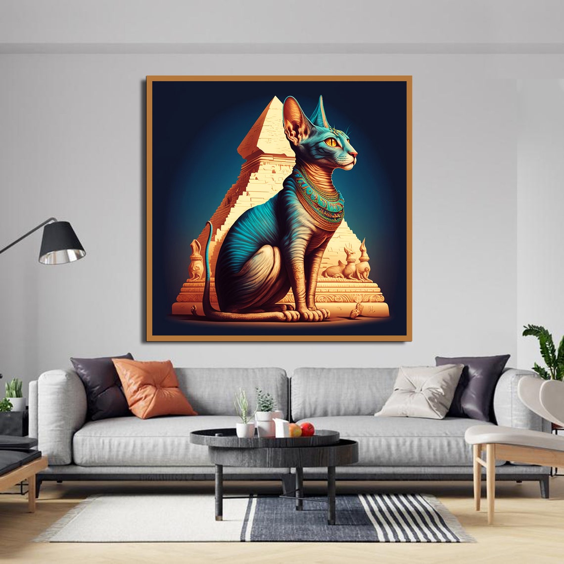 Sphynx Cat Pyramid Printable Sphynx Cat Poster INSTANT - Etsy