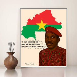 Printable Gallery Set of 6 Pan African Quotes Digital Ibrahim Traore ...