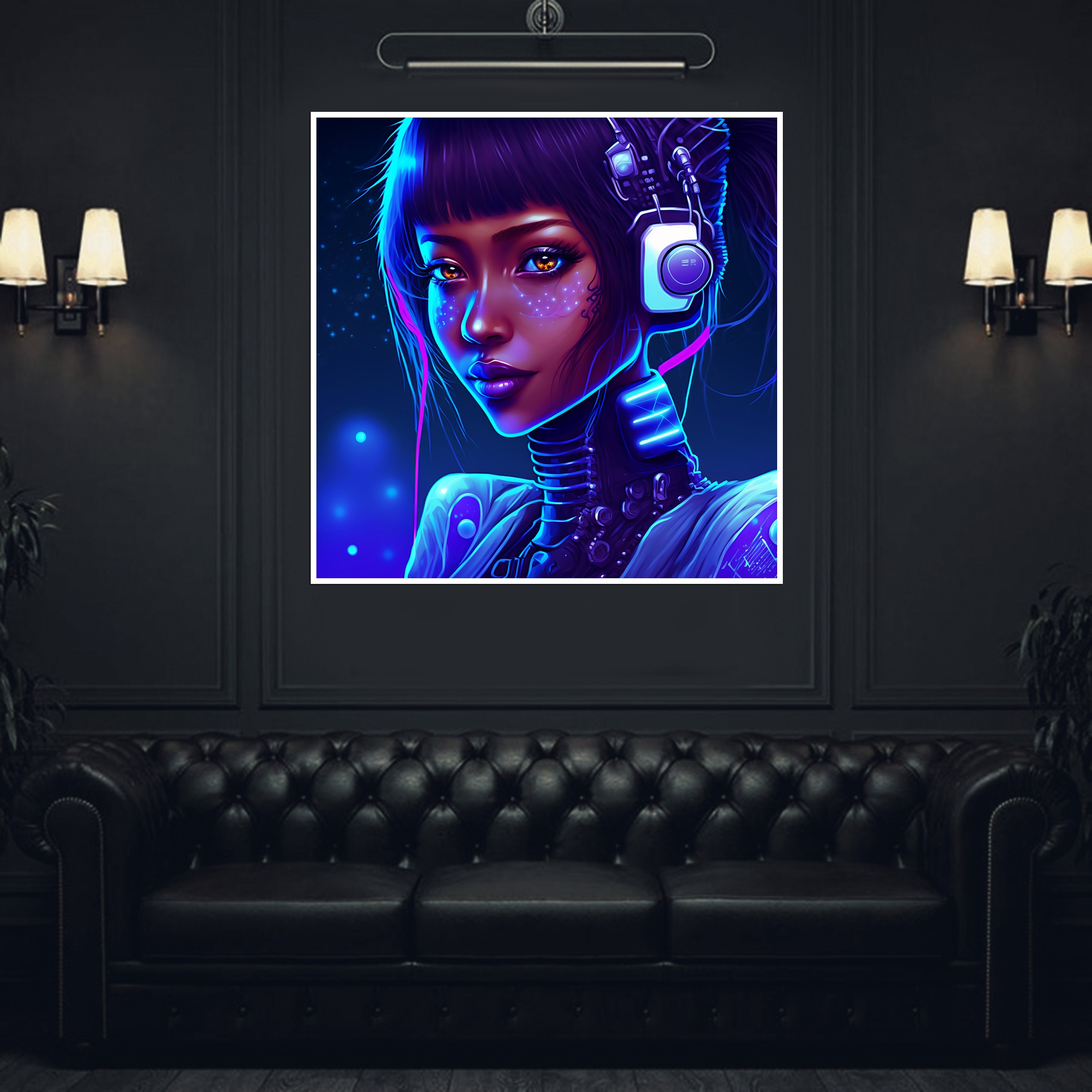 Afrofuturism Woman Art, Modern Black Girl Print, INSTANT DOWNLOAD ...