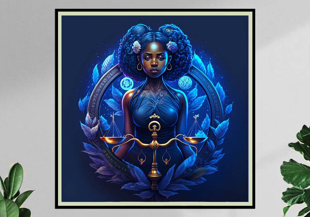 Libra Zodiac Art Print Libra Poster Astrology Art Print Libra Gifts for ...