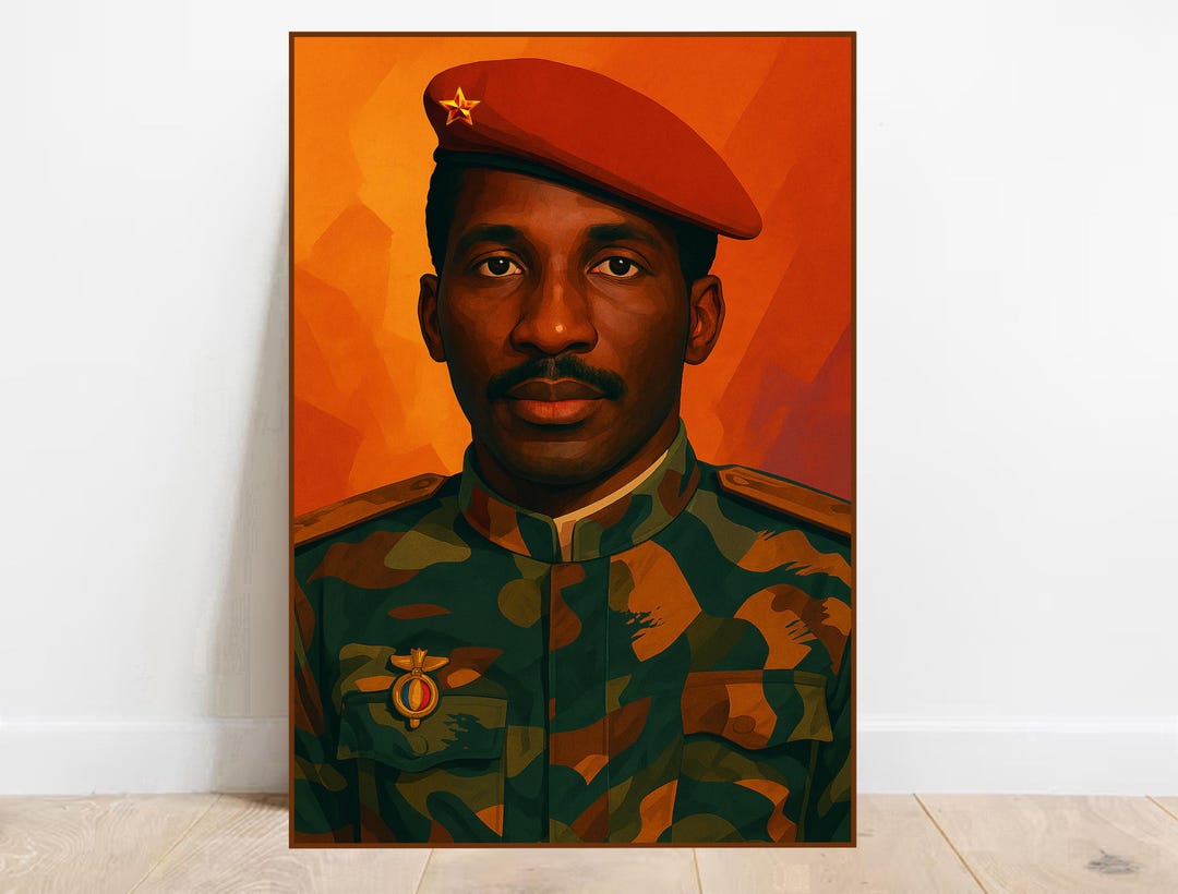 Thomas Sankara Portrait Digital Download Thomas Sankara Printable ...