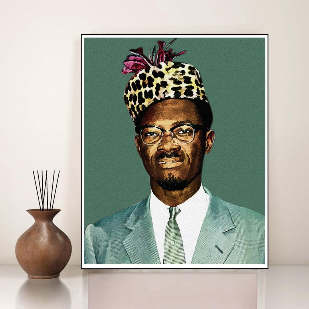 Patrice Lumumba Portrait Print Digital Download DRC Congo Pan ...