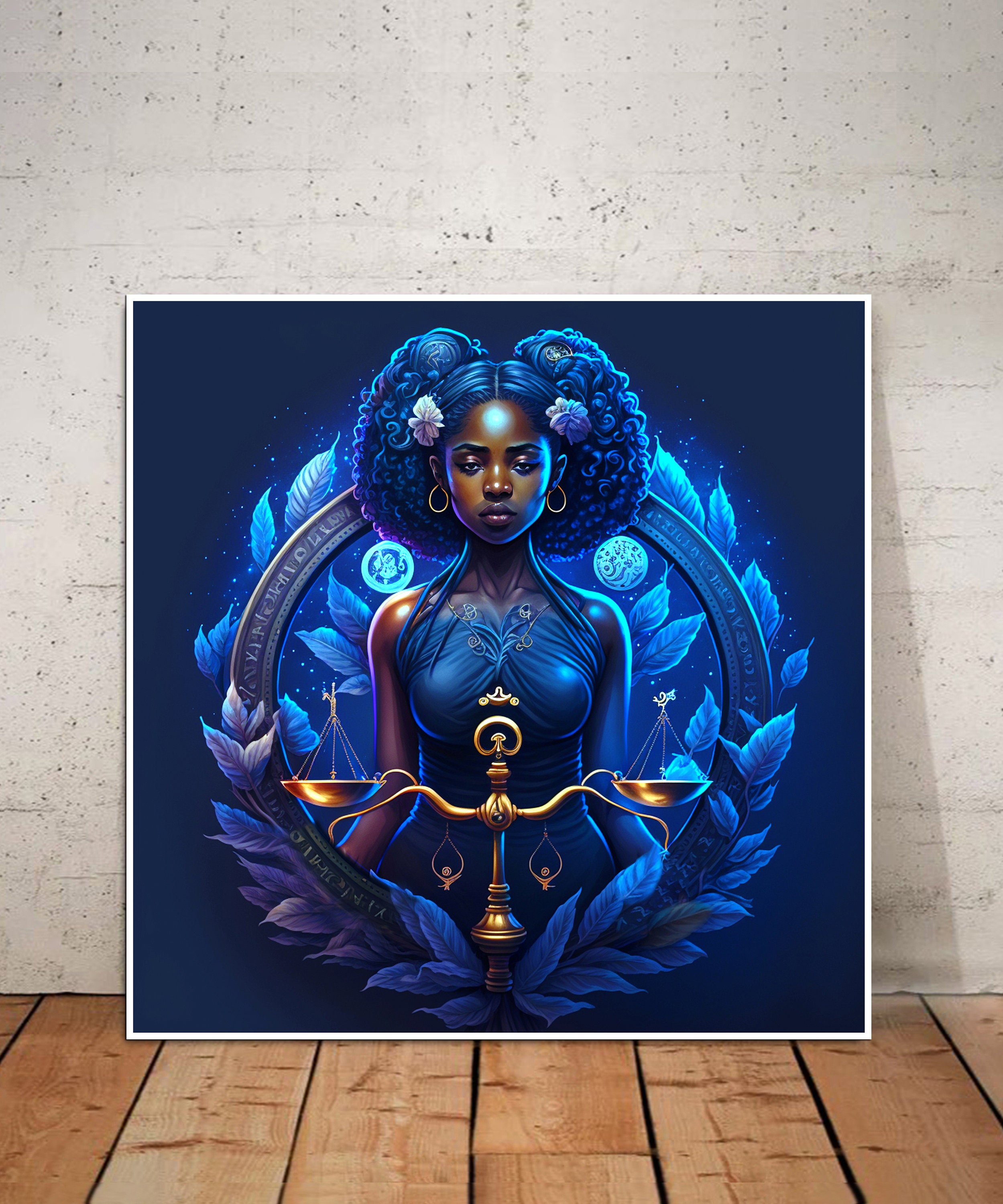Libra Zodiac Art Print Libra Poster Astrology Art Print Libra Gifts for ...