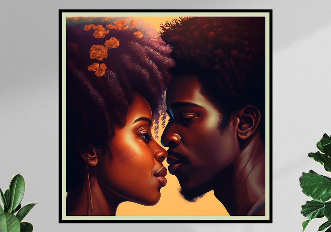 African Couple Art Black Couple Printable Wall Art African - Etsy