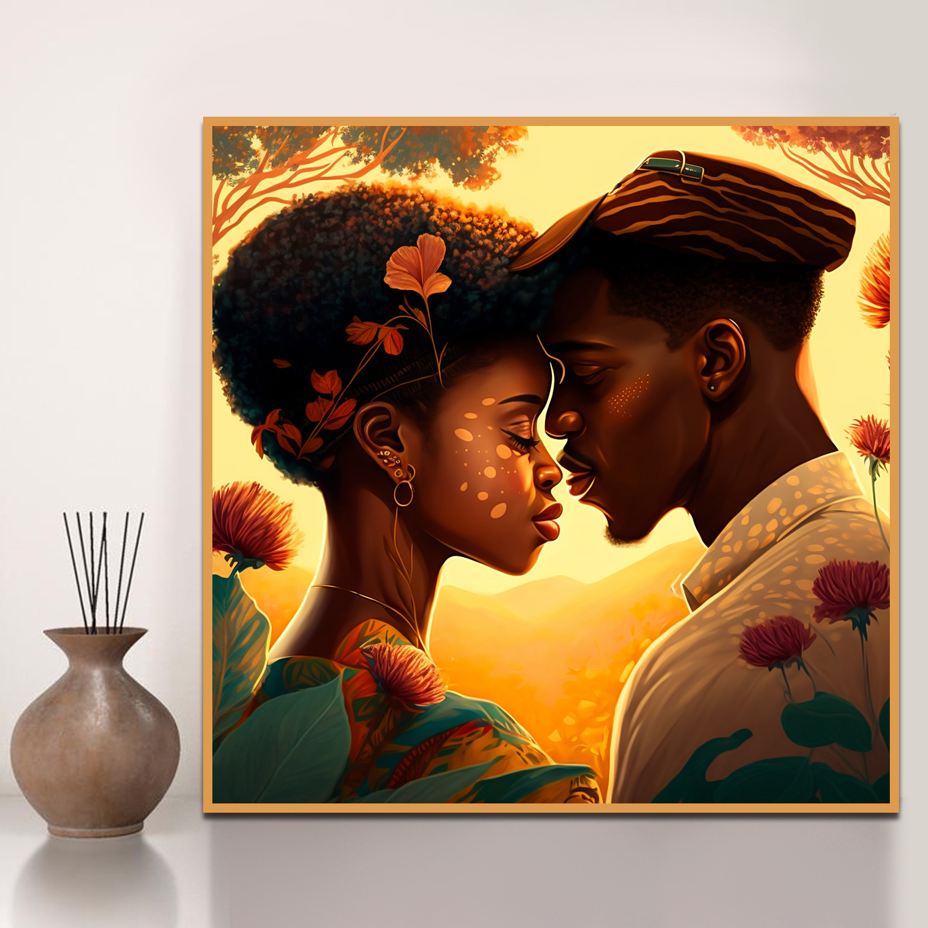 African American Paintings Of Couples