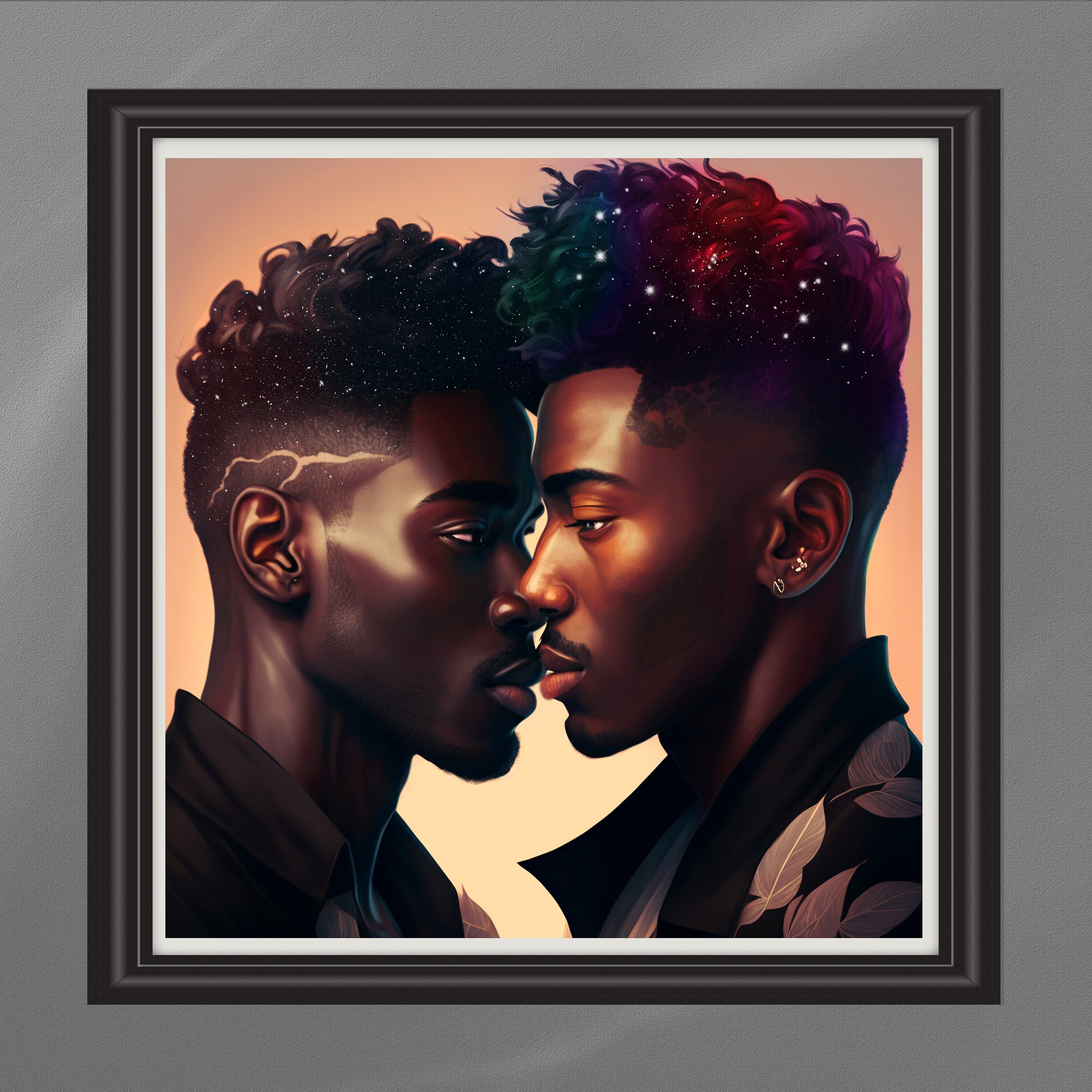 Gay Black Couple Art INSTANT DOWNLOAD Gay Black Men Art - Etsy