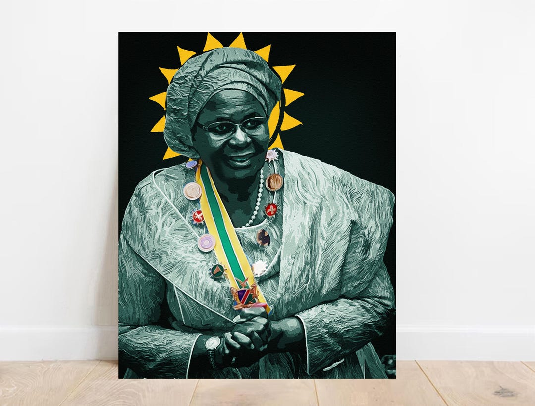 Netumbo Nandi-ndaitwah Art Portrait Namibia's Female President African ...