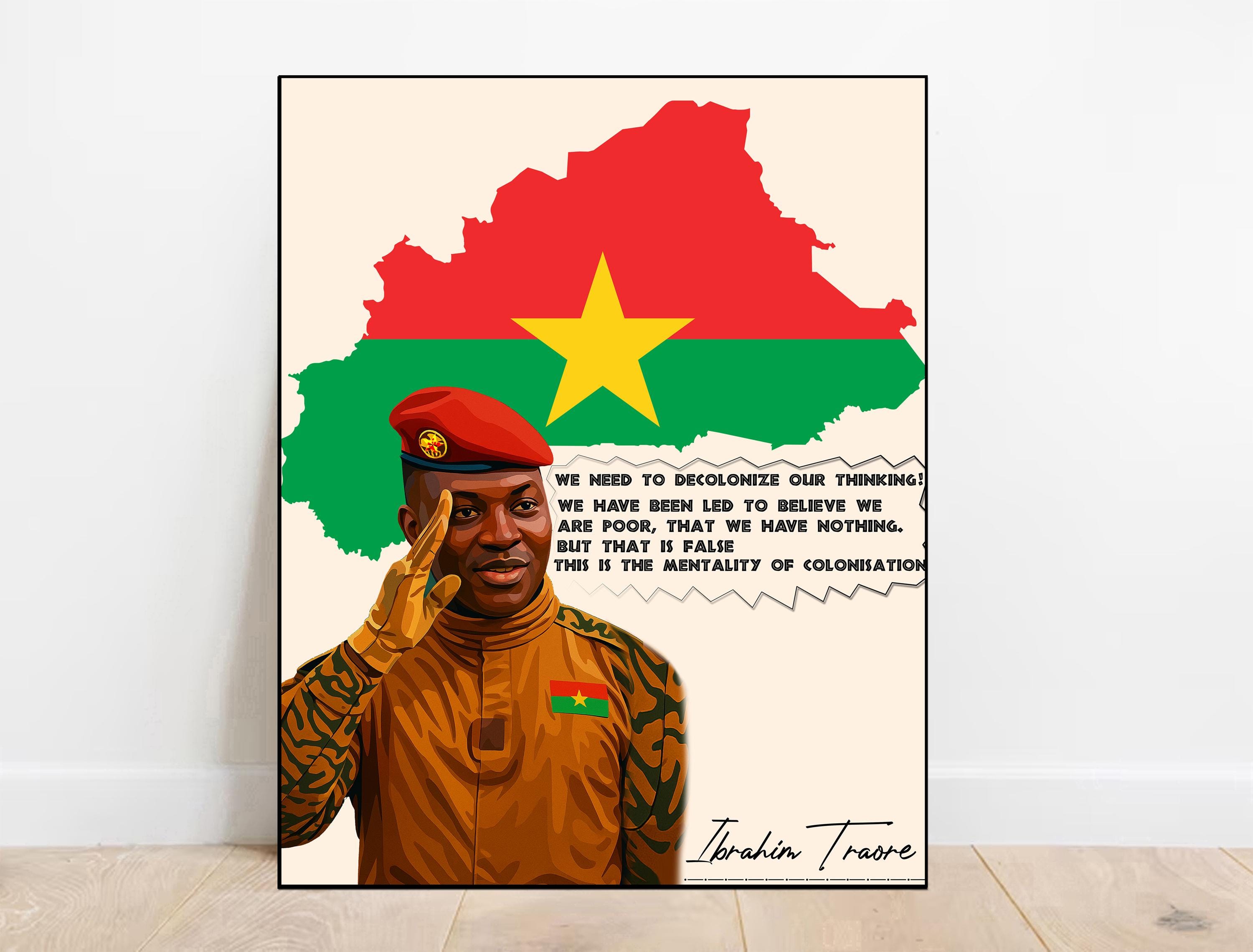 Ibrahim Traore Quotes PNG Digital Burkina Faso Art Printable Ibrahim ...