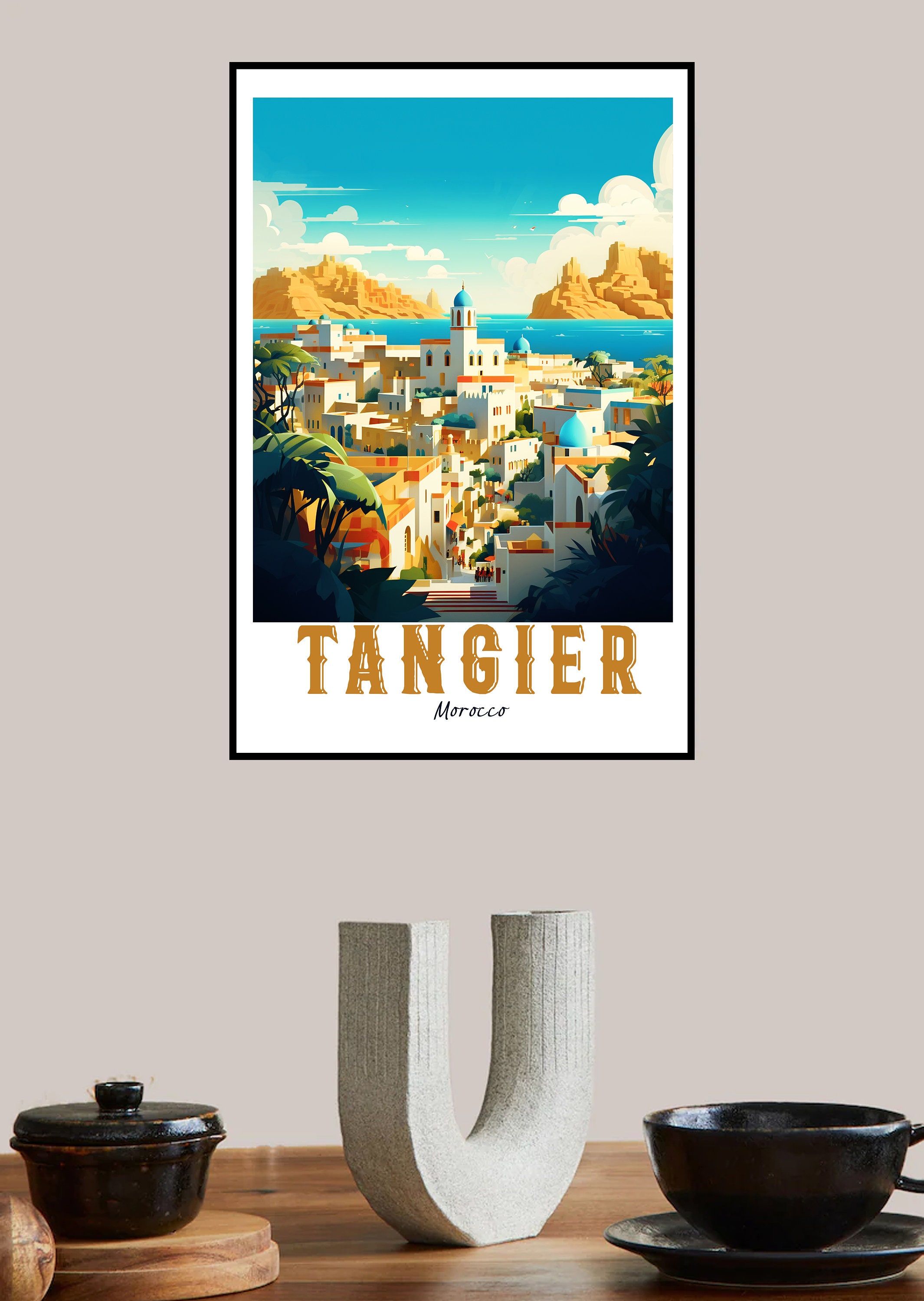 Tangier Digital Print Tangier Morocco Poster Tangier Travel Print ...