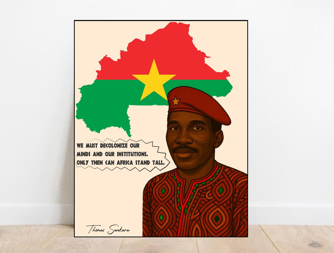 Thomas Sankara Quotes PNG Digital Burkina Faso Art Printable Thomas ...