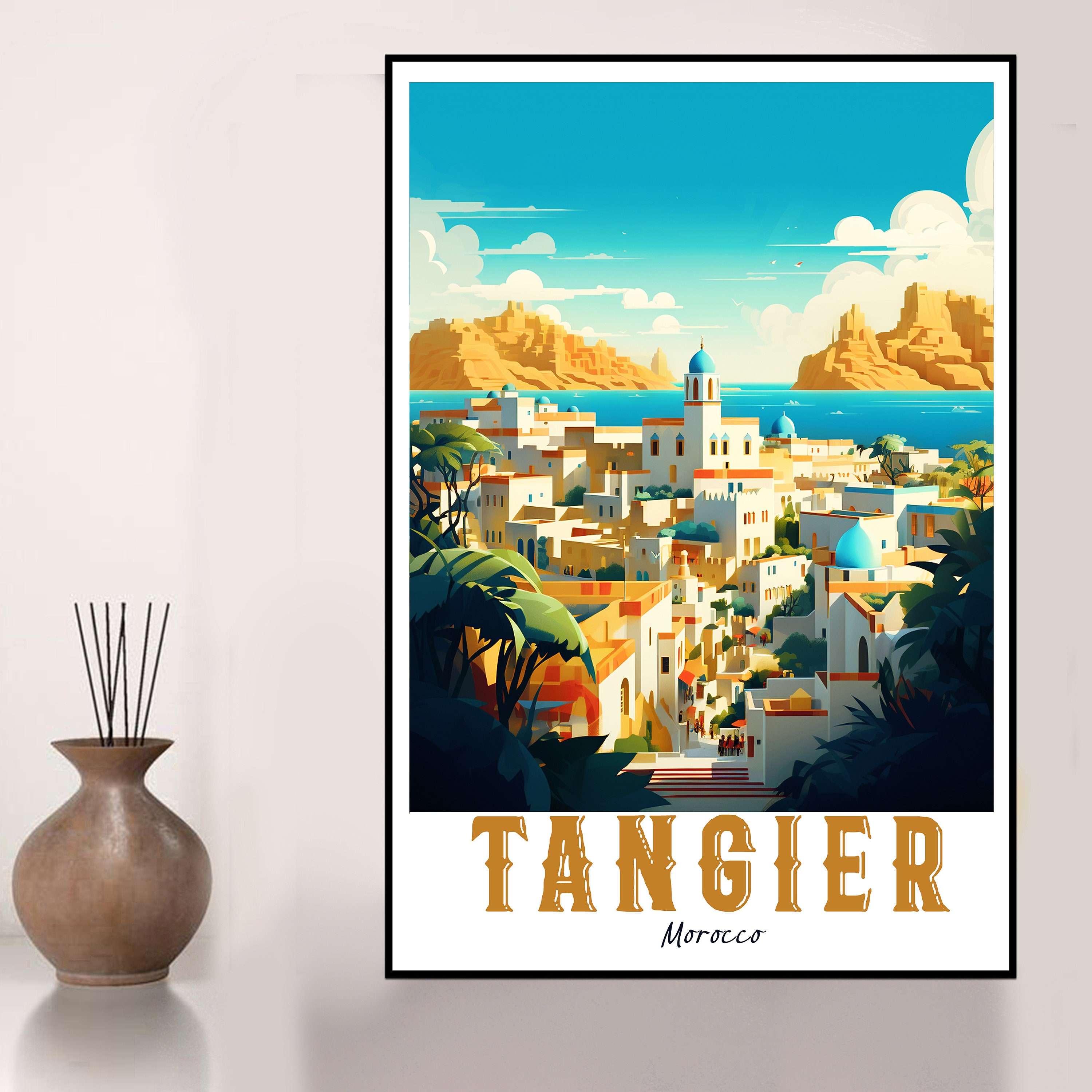 Tangier Digital Print Tangier Morocco Poster Tangier Travel Print ...