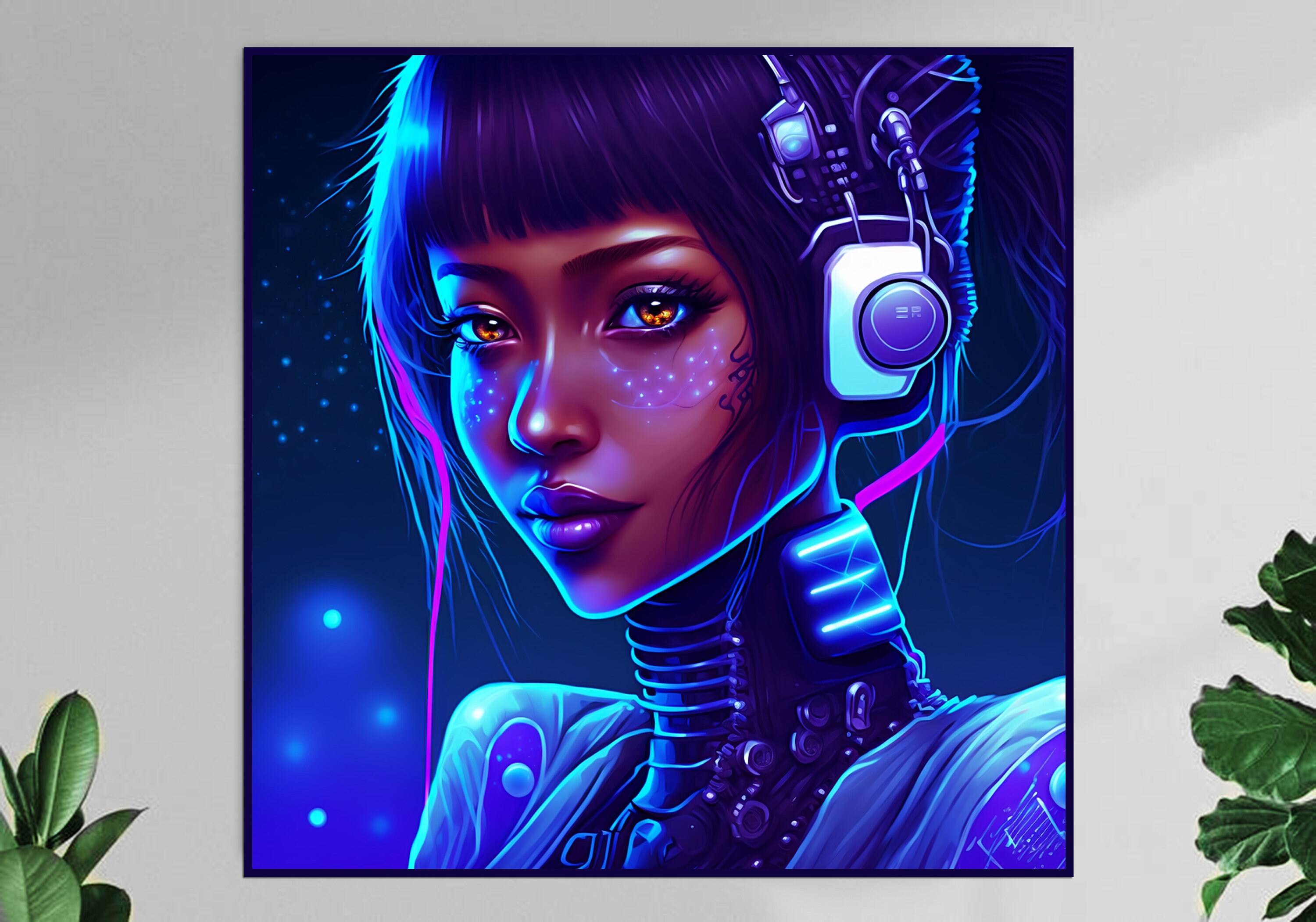 Afrofuturism Woman Art Modern Black Girl Print INSTANT - Etsy