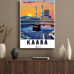 Kaaba Mecca Print Muslim Printable Ramadan Gifts Al Haram Mosque Mecca ...