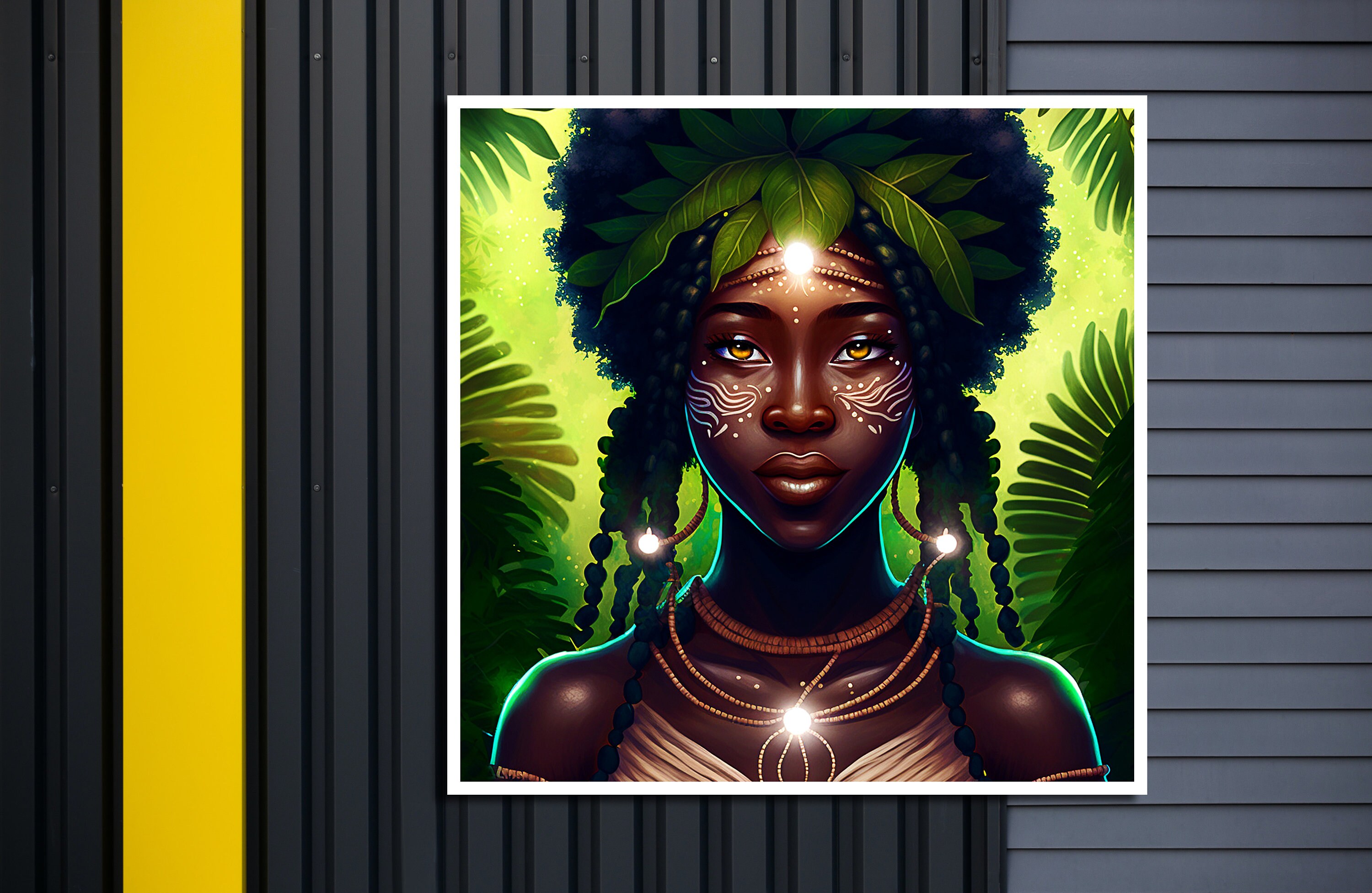 Black Goddess Art, African Woman Art, African Wall Art, Black Woman ...