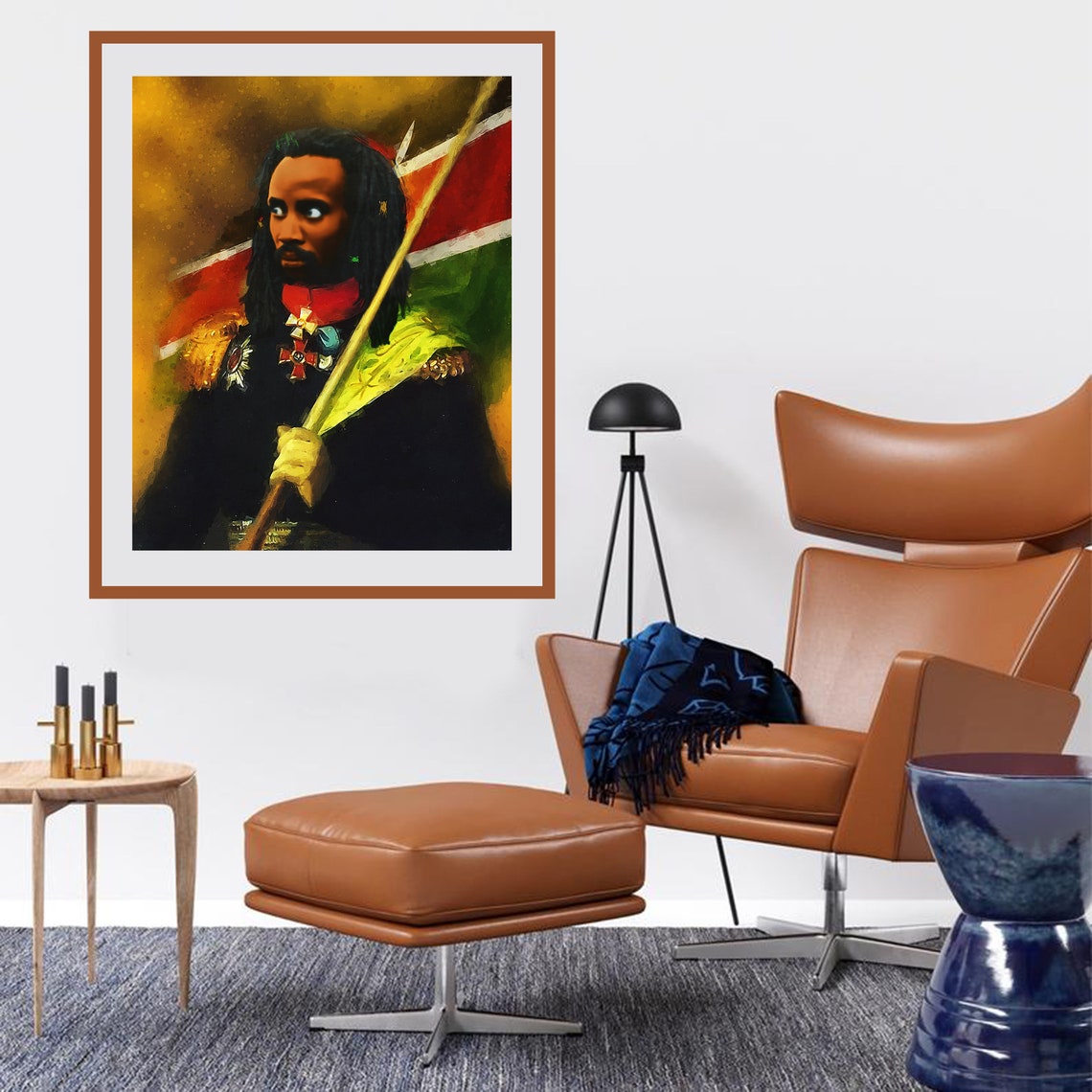 Field Marshal Musa Mwariama Mau Mau Art Kenyan Art Kikuyu - Etsy