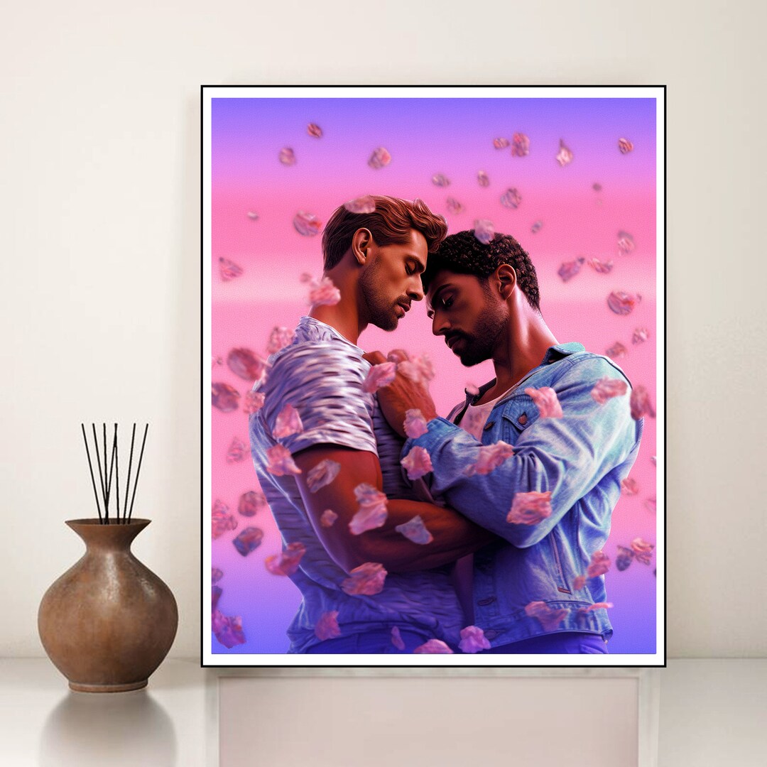 Queer Art Digital Print Gay Art Print Downloads Gay Printable Wall Art ...