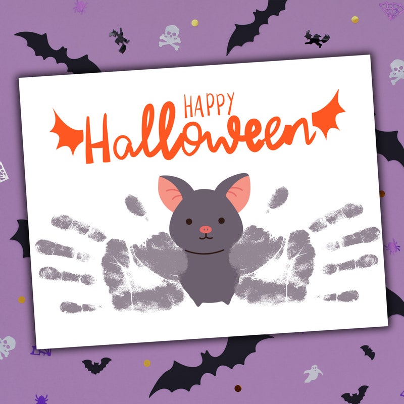 Halloween Handprint Craft - Etsy